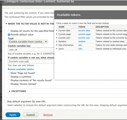 Views Extras (Session/Cookie/Token Support) | Drupal.org